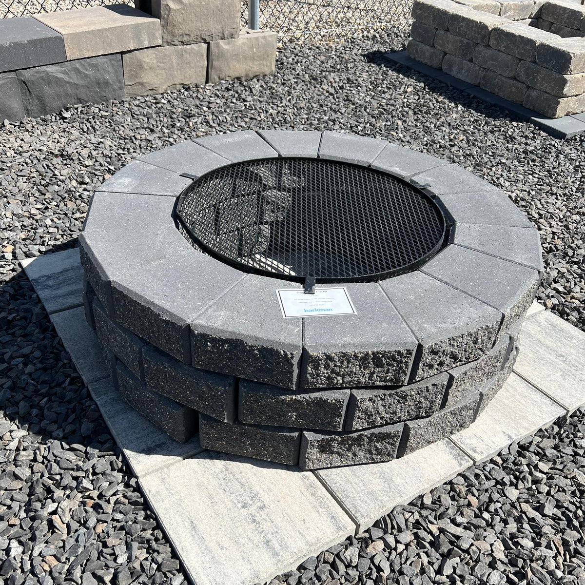 Barkman Stackstone Fire Pit CHARCOAL - Calgary - Direct Landscape Supply – Direct Landscape Supply